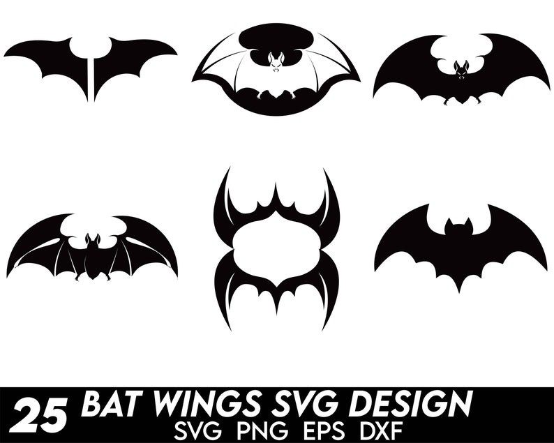 Bat SVG Bundle Bat Wings Svg Halloween Bat SVG Bat - Etsy