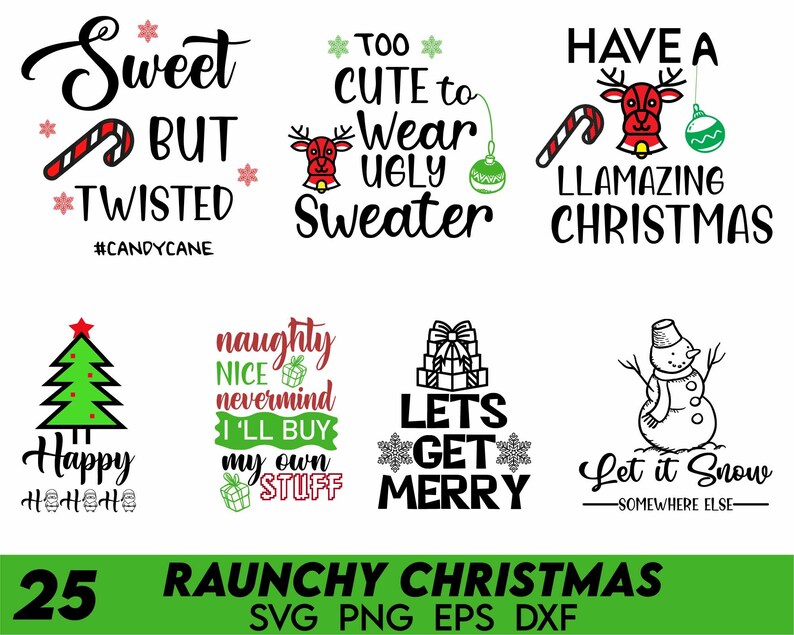 Raunchy Christmas Svg Bundle Funny Christmas Svg Christmas - Etsy Canada