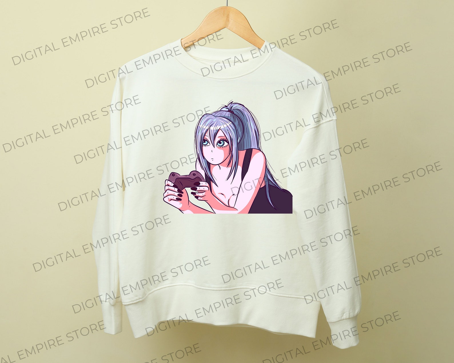 ANIME GAMER GIRL Waifu Svg Svg Eps Dxf Png Jpg Pdf - Etsy