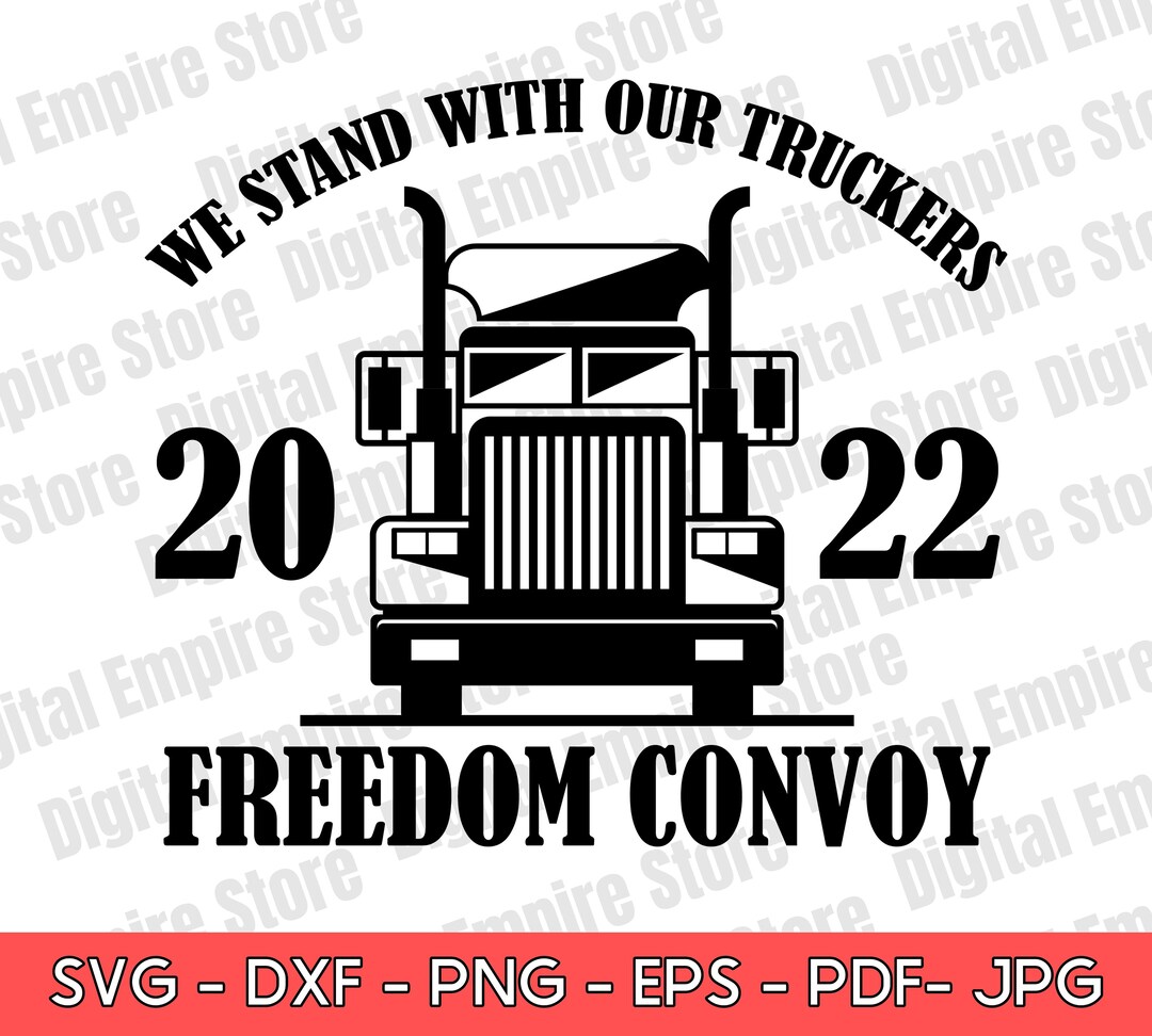 Freedom Convoy Svg Design Vector Cut Files for Cricut, Silhouette, AI ...