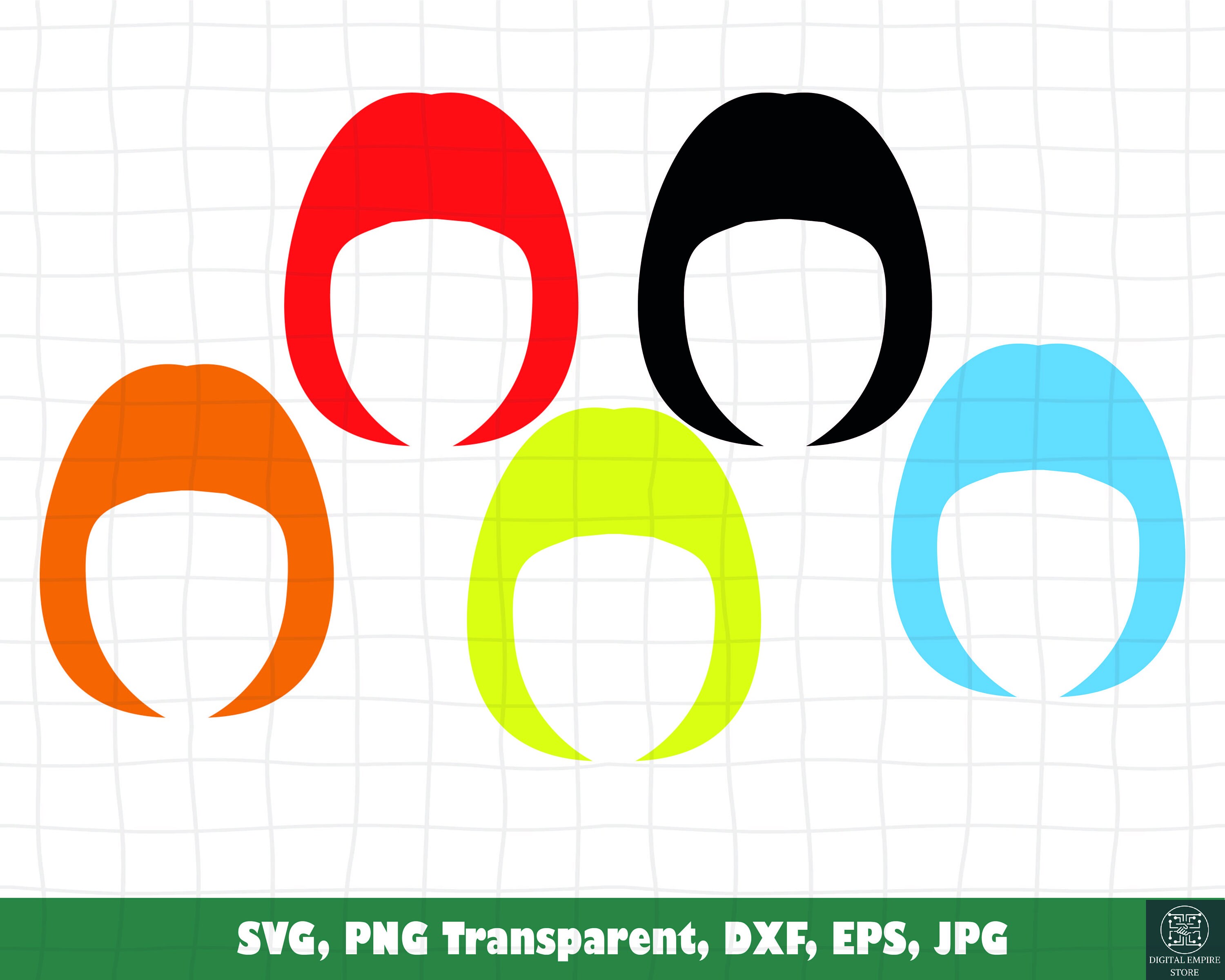 Hair Bob Silhouette Svgs Cricut Cut Files Hair Bundle - Etsy UK