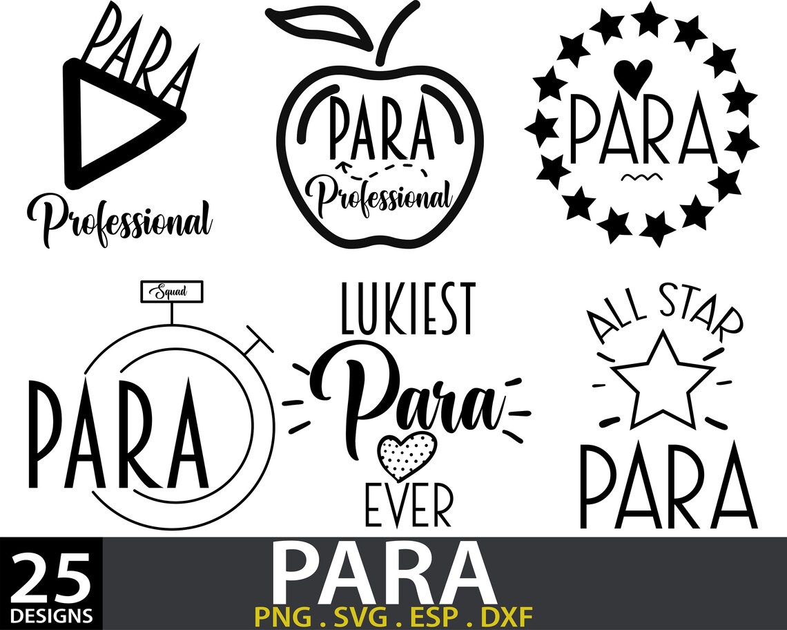 Para Svg Bundle Para Png Para Professional Svg Para Svg - Etsy