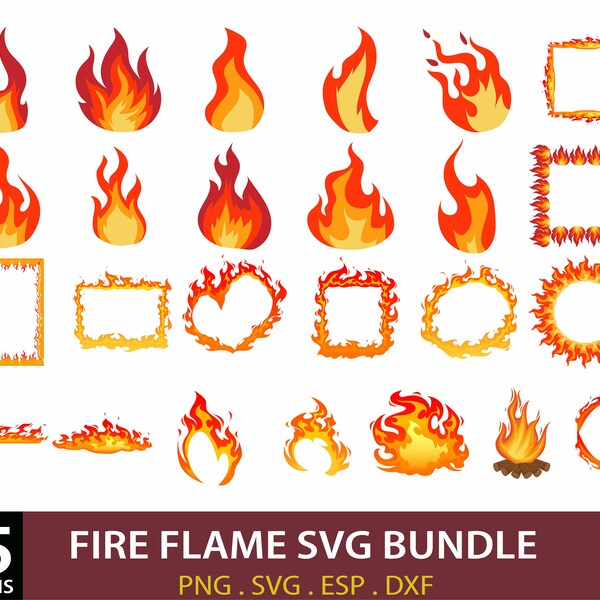 Fire Font Svg - Etsy