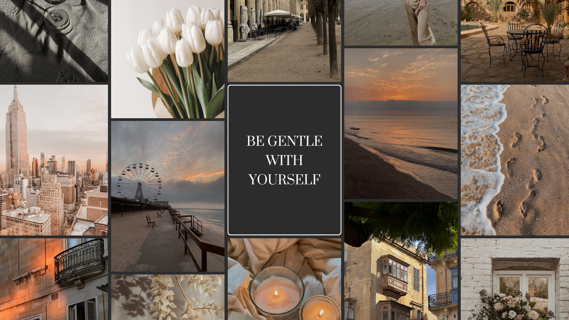 Be Gentle With Yourself Aesthetic Laptop / Desktop Wallpaper and ...