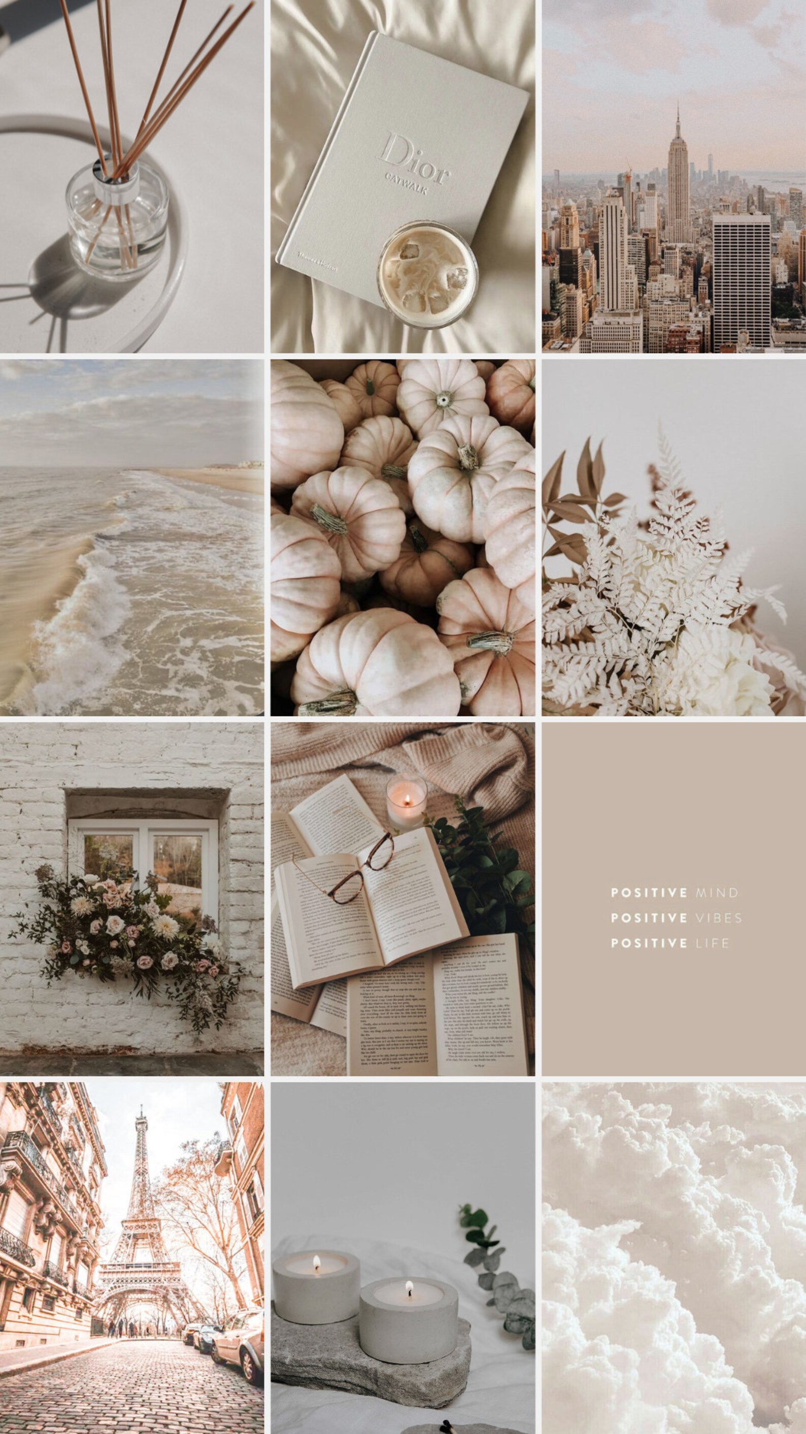 Neutral Colors Aesthetic Fall Vibes Digital iPhone Wallpaper - Etsy