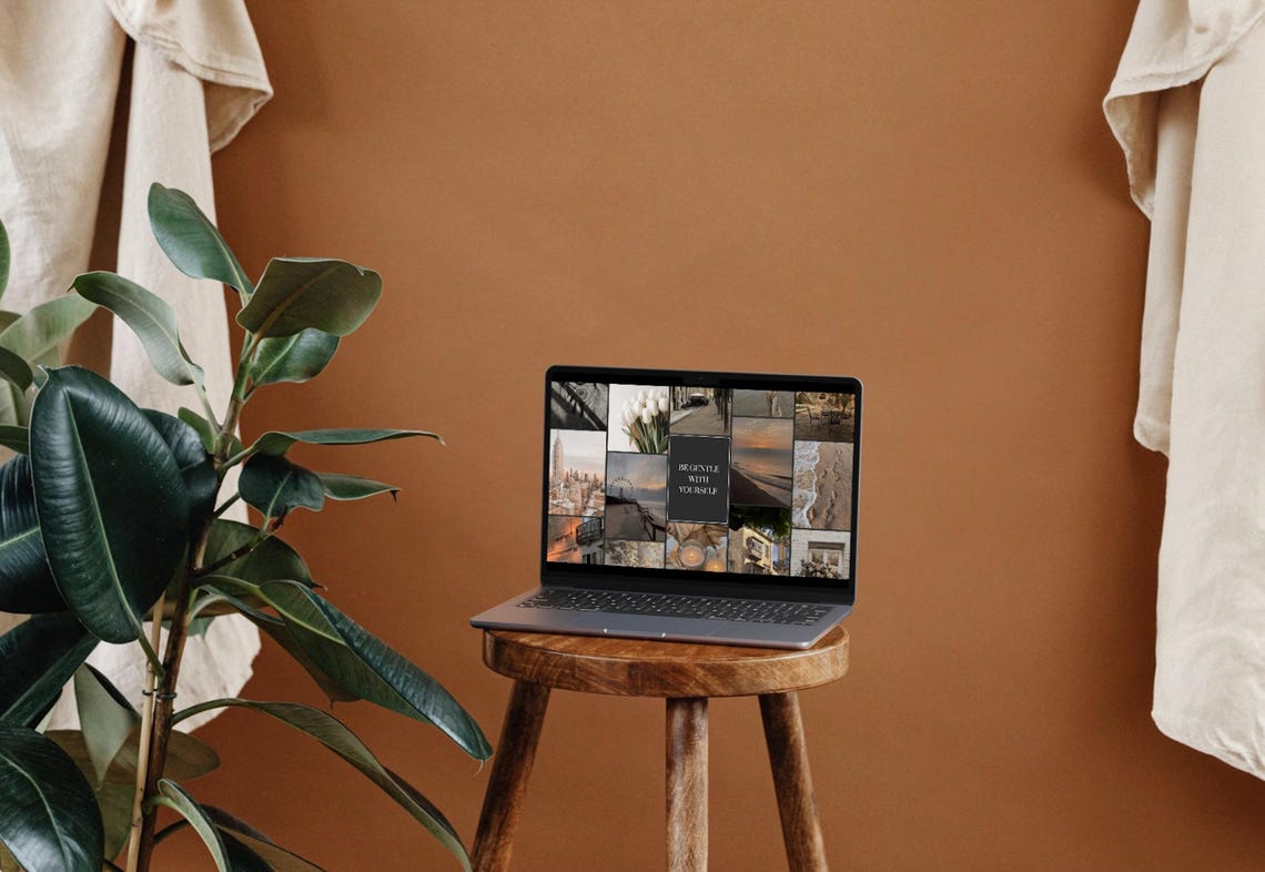 Be Gentle With Yourself Aesthetic Laptop / Desktop Wallpaper and ...