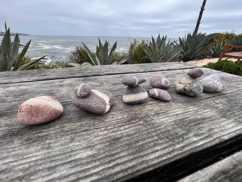 Wishing Stone Collection I Pacific Ocean Beach Rocks I Unique Stones - Etsy