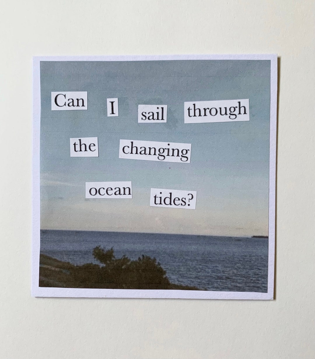 Landslide, Fleetwood Mac Lyric Artwork, 4.5x4.5 Paper Collage, 2023 - Etsy