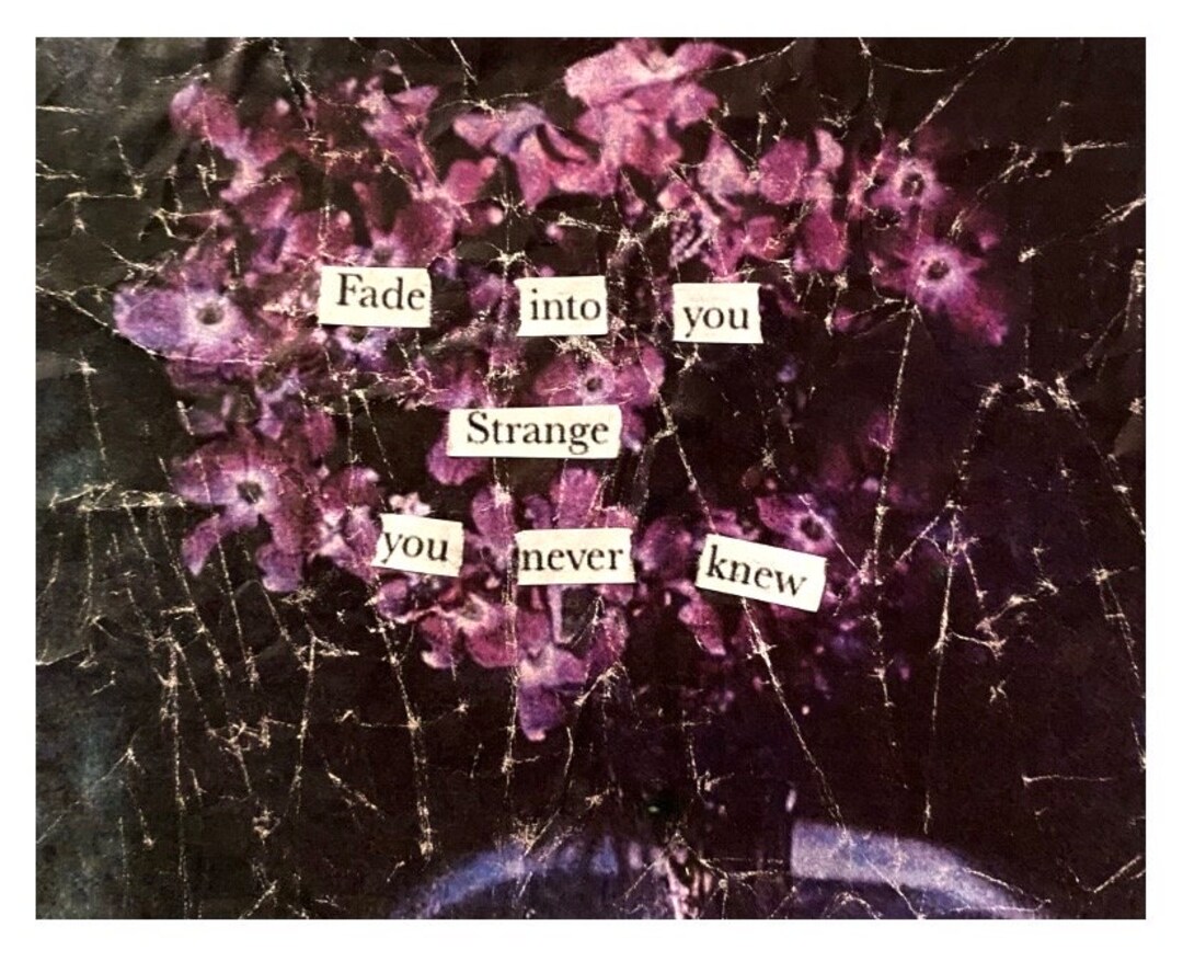 Fade Into You Mazzy Star Song Lyrics 5x7 Paper Collage 2023 - Etsy
