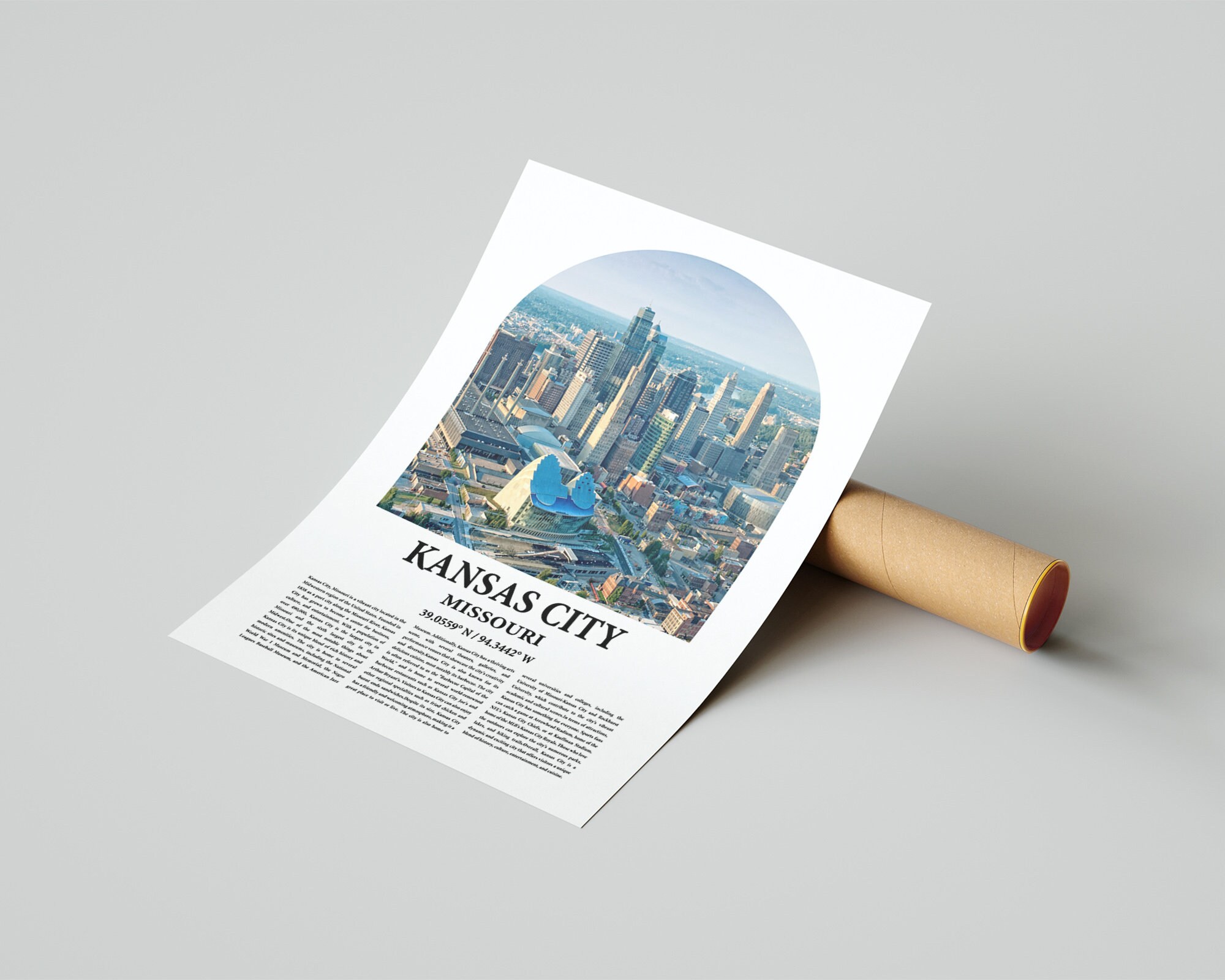 Kansas City Poster Inspired Newspaper Kansas City Print - Etsy
