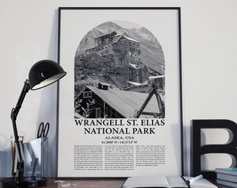 Wrangell St. Elias National Park Travel Poster by Anderson - Etsy