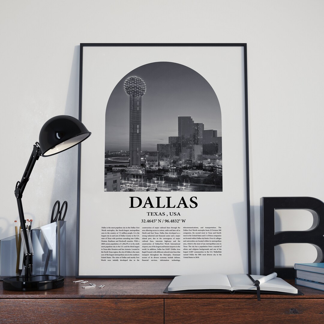 Dallas Poster Inspired Newspaper, Dallas Art, Dallas Photo, Dallas ...