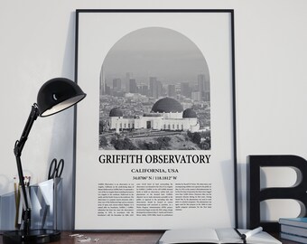 Griffith Observatory Poster - Etsy