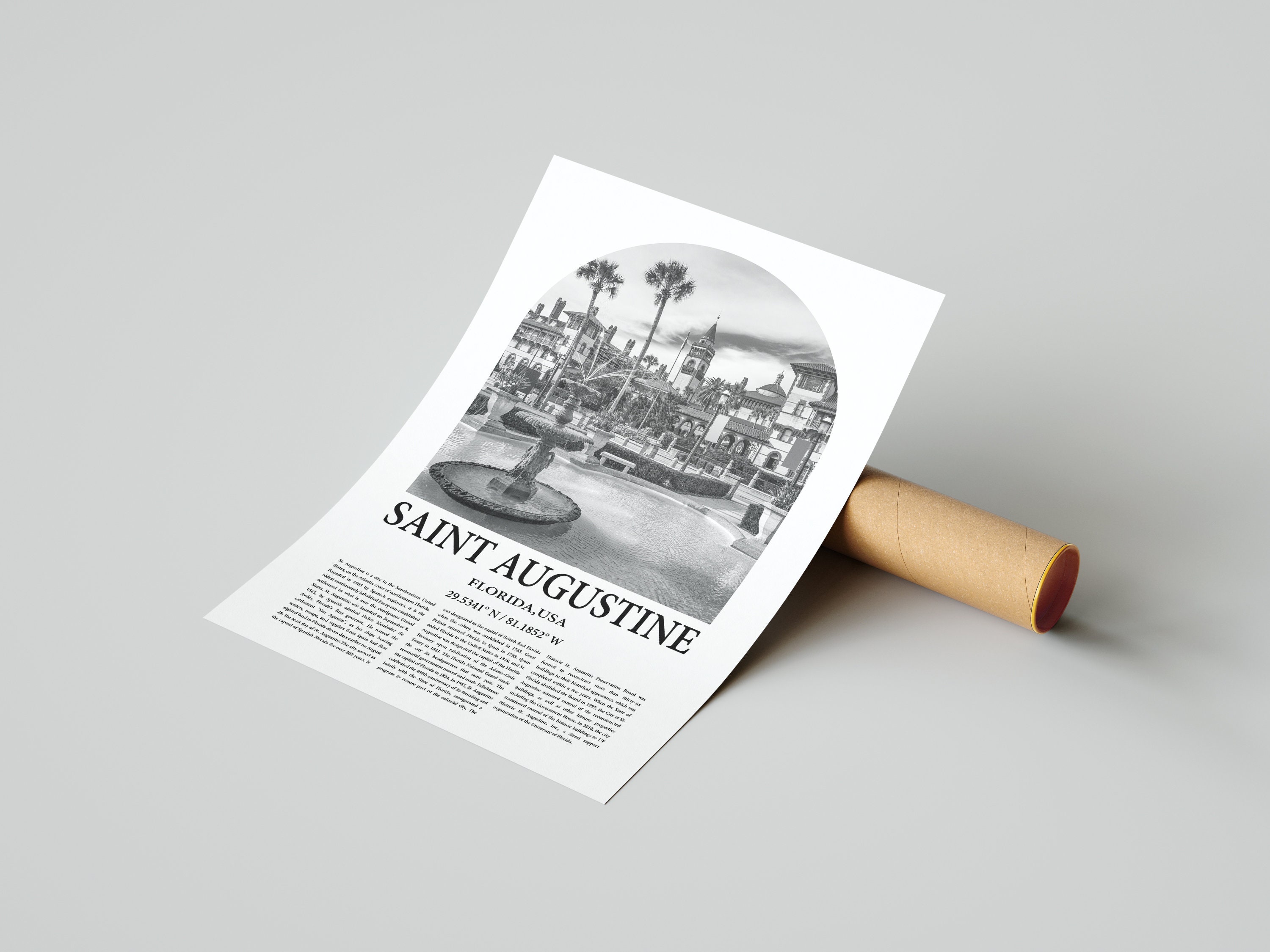 Saint Augustine Poster Inspired Newspaper, Saint Augustine Photo, Saint ...