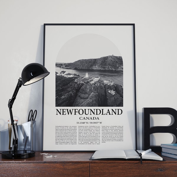 Black and White Newfoundland Wall Art - Etsy