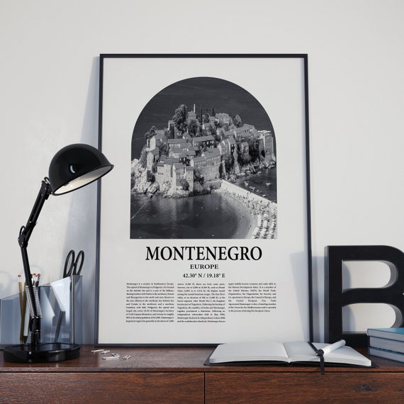 Montenegro Poster Montenegro Art Print Montenegro Travel - Etsy