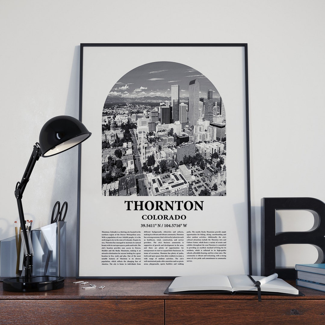Thornton City Poster Inspired Newspaper, Thornton City Print, Photo ...
