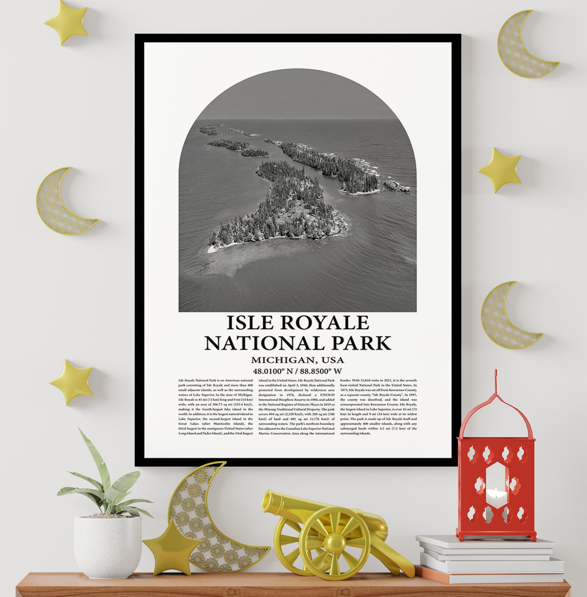 Isle Royale National Park Poster Inspired Newspaper Isle - Etsy