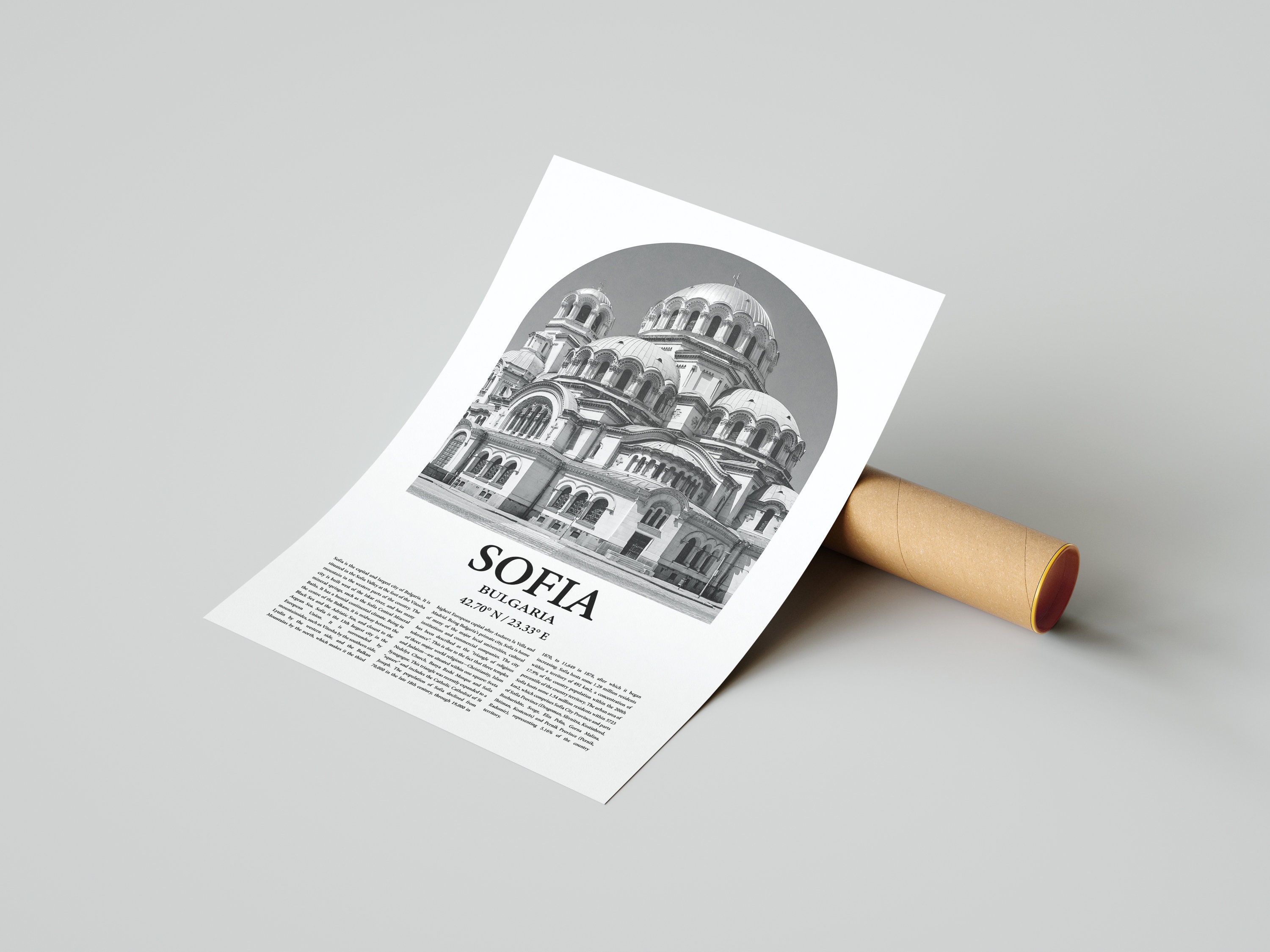 Sofia Poster Sofia Art Print Sofia Travel Print Black & - Etsy