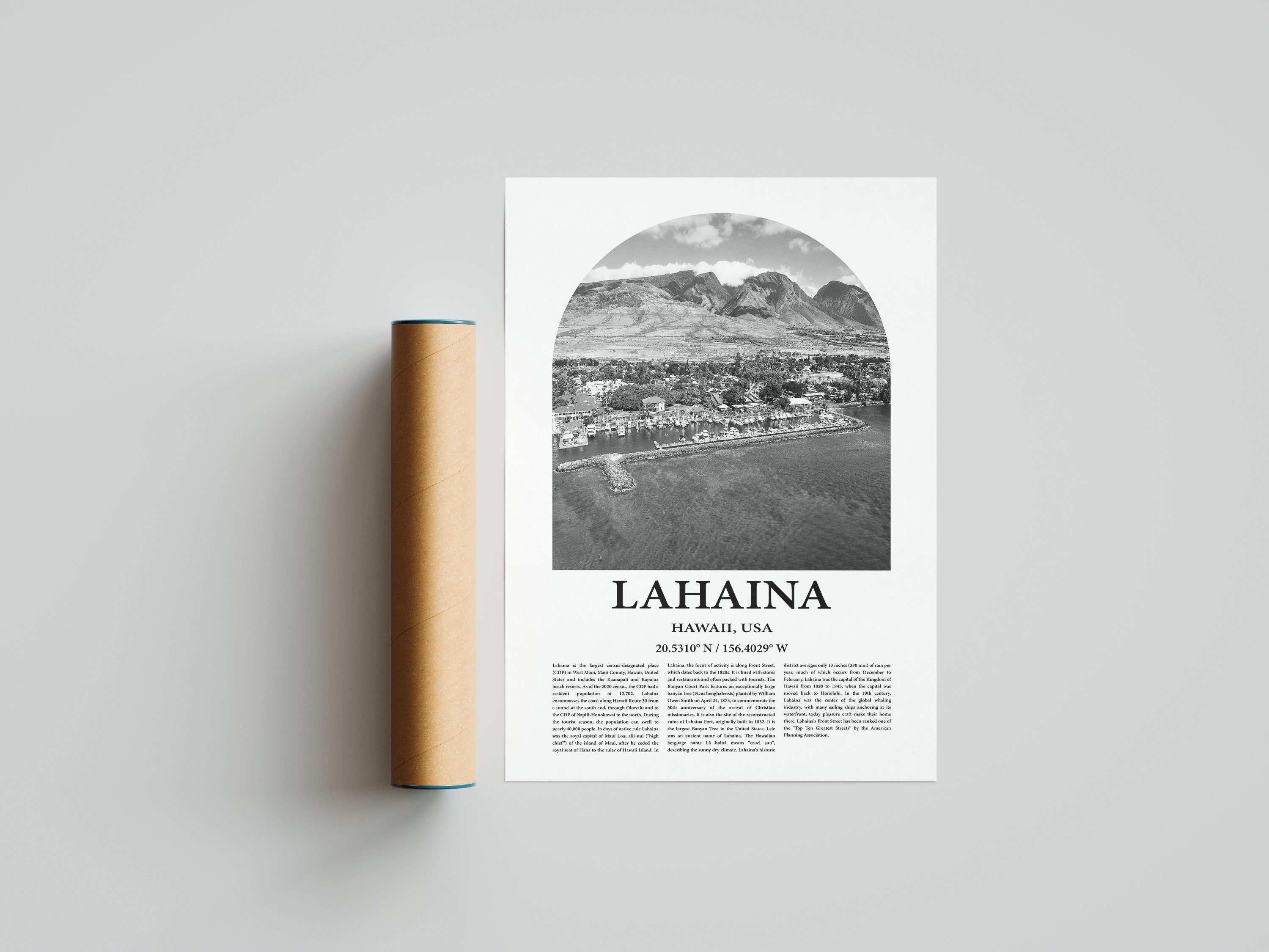Lahaina Poster Inspired Newspaper, Lahaina Print, Lahaina Photo ...