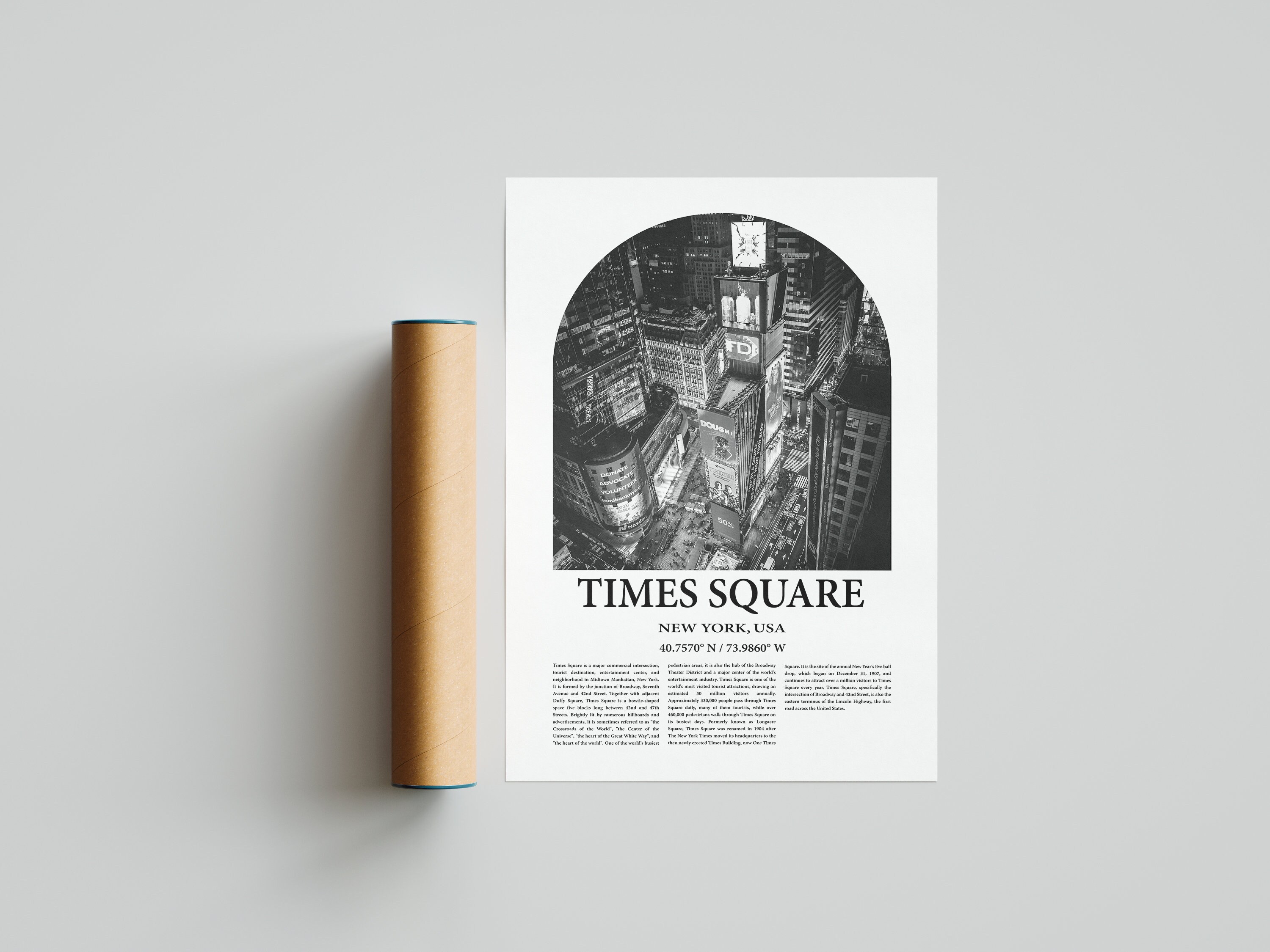 Times Square Poster Inspired Newspaper Times Square Print - Etsy