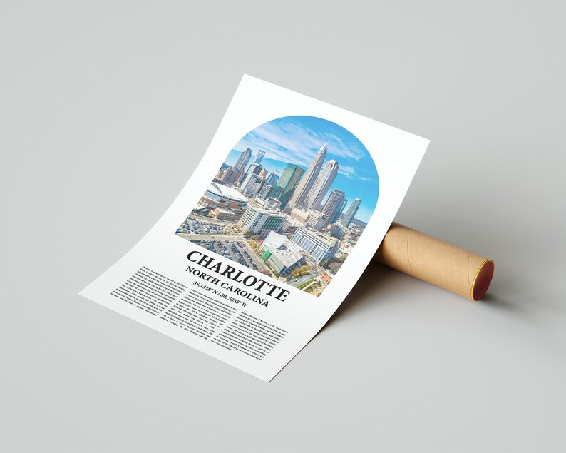 Charlotte Poster Inspired Newspaper Charlotte Print Photo - Etsy