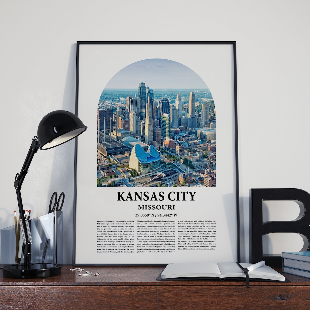 Kansas City Poster Inspired Newspaper Kansas City Print - Etsy