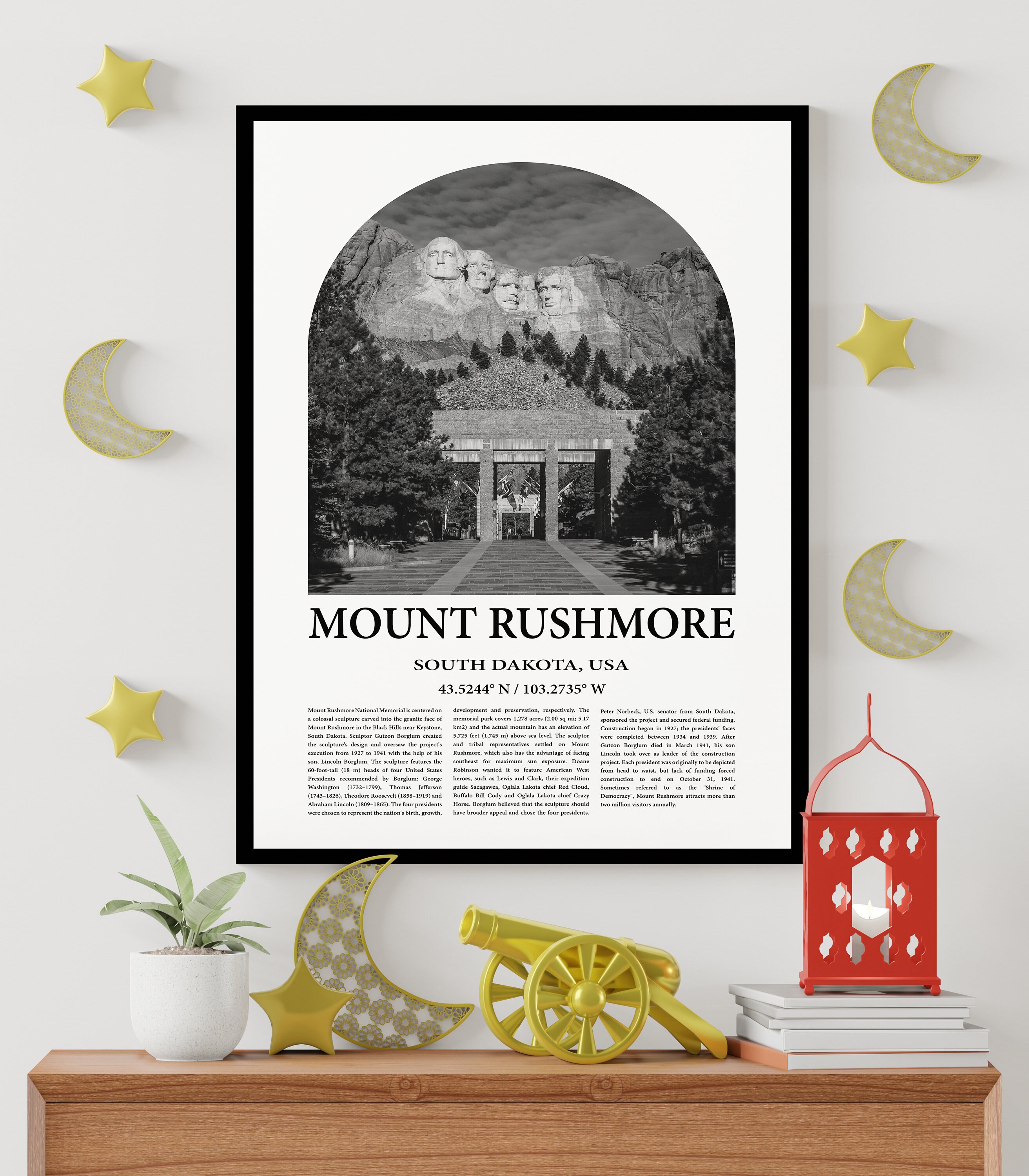 Mount Rushmore Poster Inspired Newspaper, Mount Rushmore Photo, Mount ...