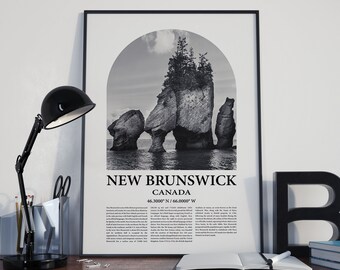 New Brunswick Poster - Etsy