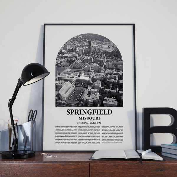 Springfield Travel Poster - Etsy