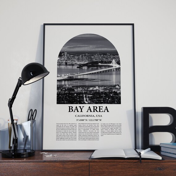 Bay Area Poster Inspired Newspaper Bay Area Print Bay Area - Etsy