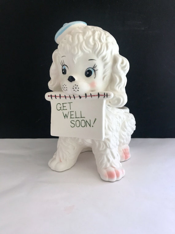 Vintage Japan NORCREST Ceramic Porcelain POODLE Dog Planter - Etsy