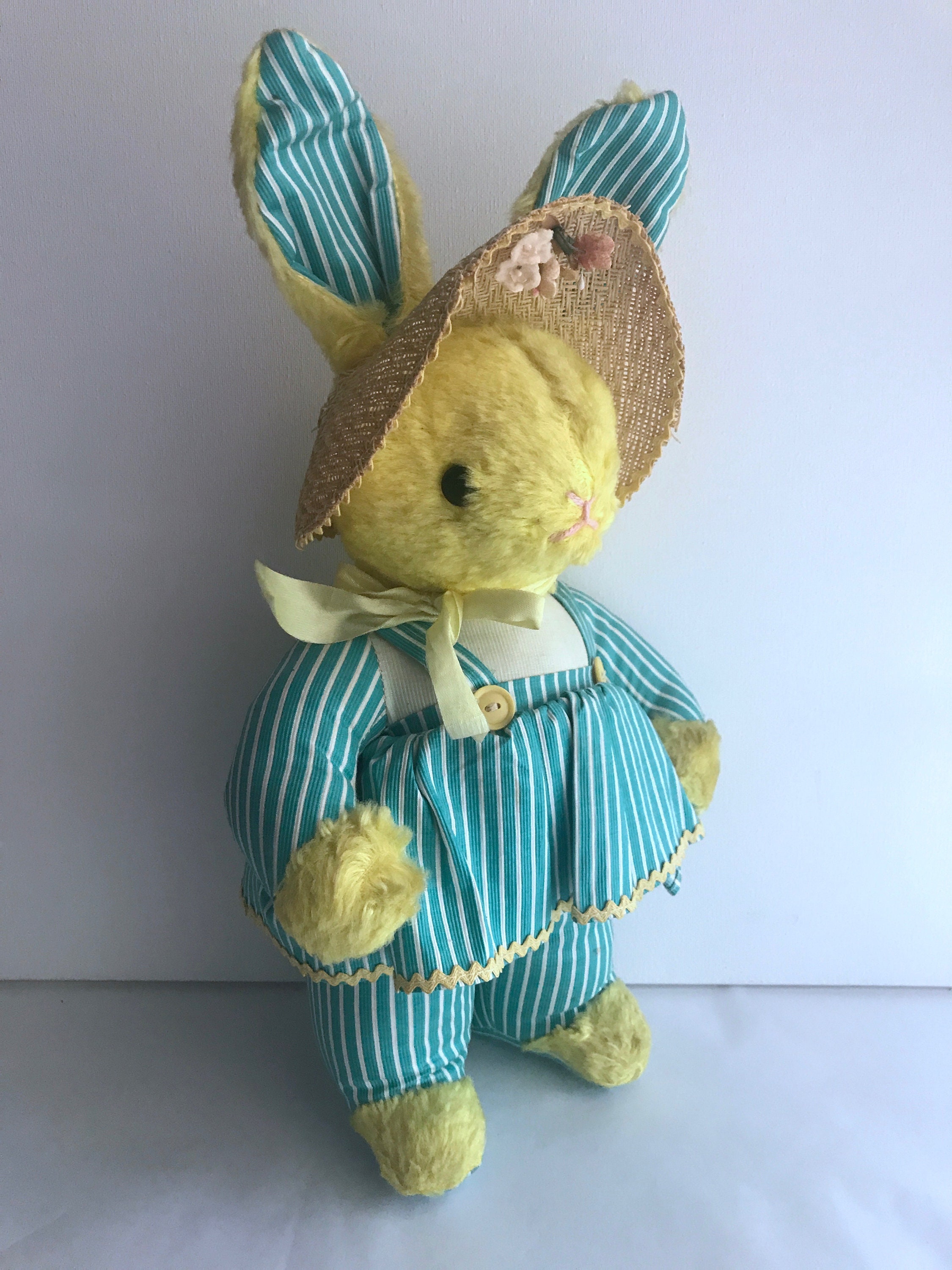Rare Vintage 1940s GUND Creation Dressed GIRL BUNNY Rabbit Stuffed ...