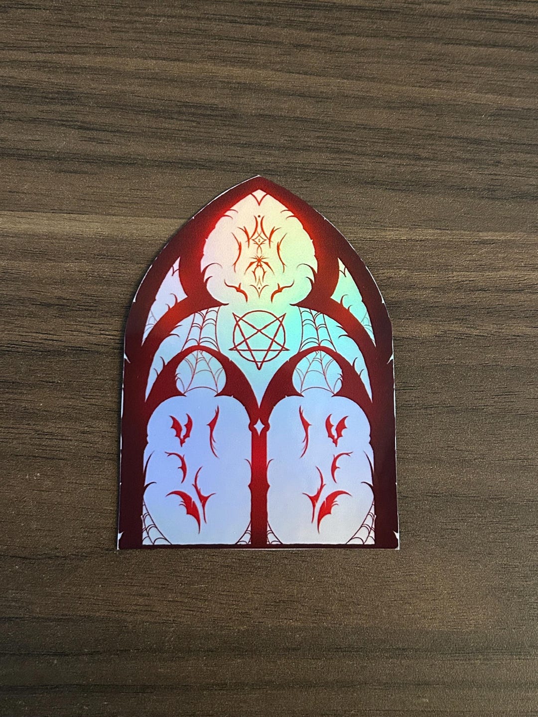 Goth Demonic Satanic Holographic Sticker - Etsy