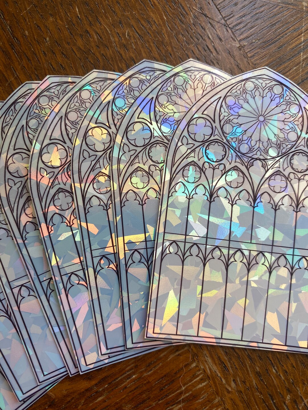 Gothic Window Sticker Holographic Metz Cathedral - Etsy