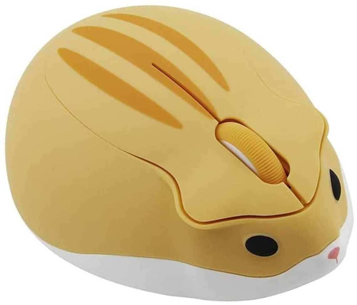 Cute Kawaii Wireless Optical Mouse Fun Hamster Cartoon | Etsy