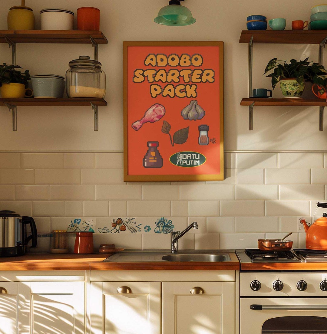 Filipino Adobo Printable Wall Art Vibrant Cultural Decor Instant ...