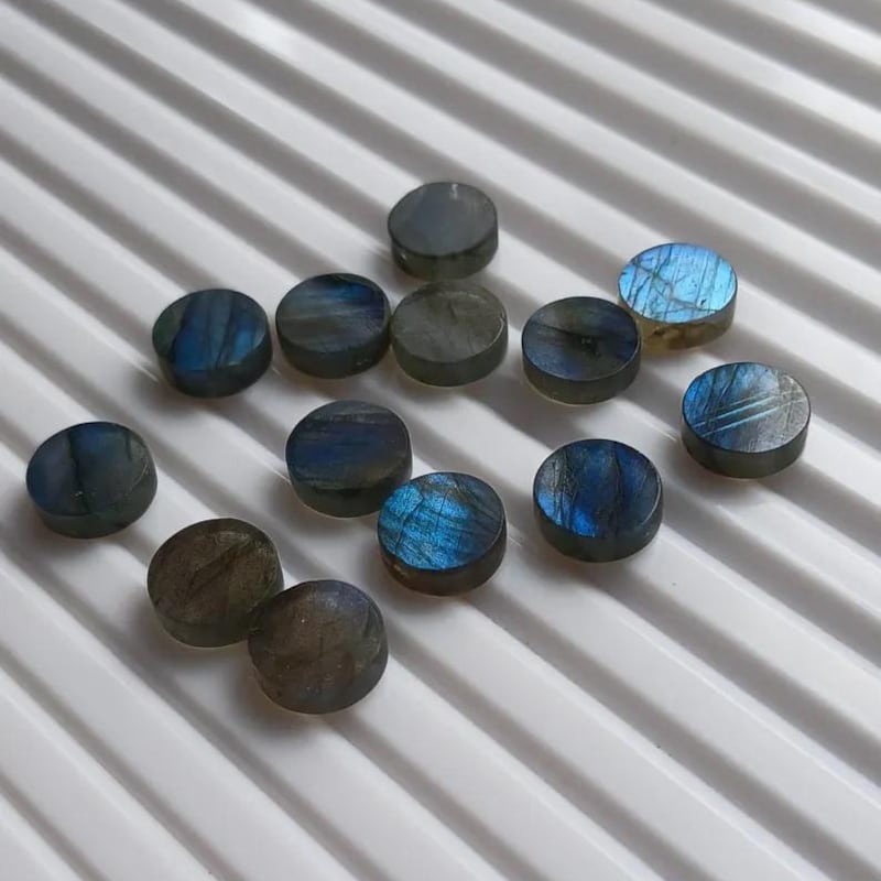 Labradorite Round Disk - Etsy