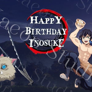 Demon Slayer - Inosuke Birthday Card - Etsy