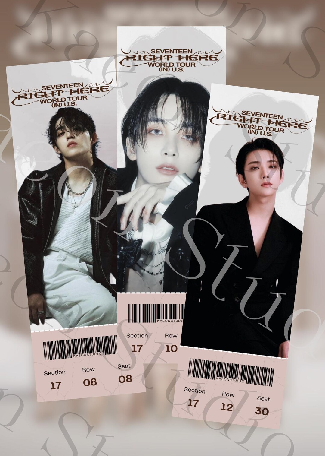 Seventeen Right Here Tour Tickets - Etsy