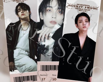 SEVENTEEN RIGHT HERE World Tour 2024 Digital Concert Ticket Customizable - Etsy