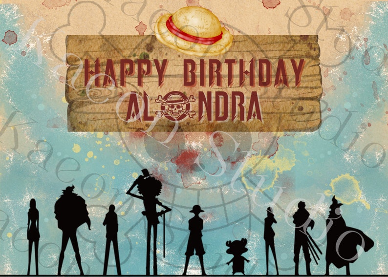 One Piece Birthday Card - Etsy