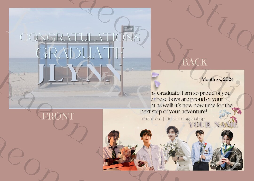 Kpop Congratulations Graduate Card - Etsy
