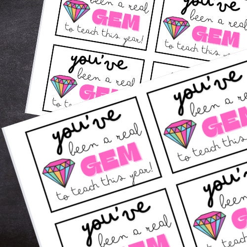 End of the School Year Candy Gift Tag Student Gift Graduation Gift Tag ...