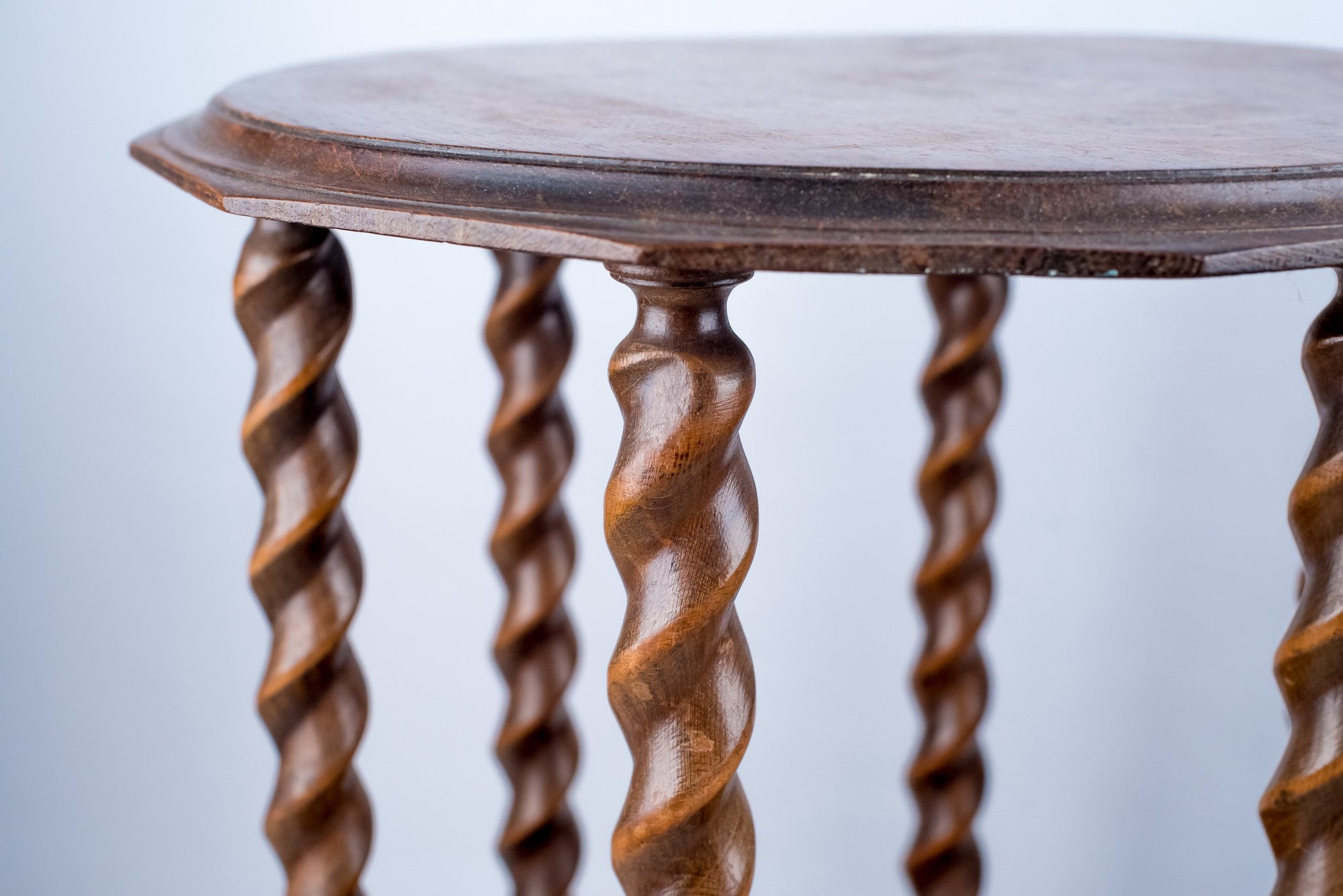 Barley Twist Table/ Barley Twist Table Legs/ Art Deco Table Vintage/ Barley Twist Pedestal ...