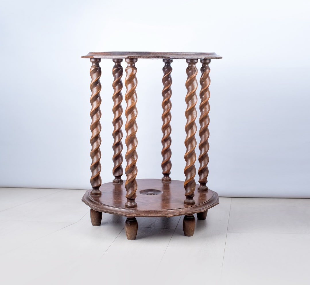 Barley Twist Table/ Barley Twist Table Legs/ Art Deco Table Vintage ...