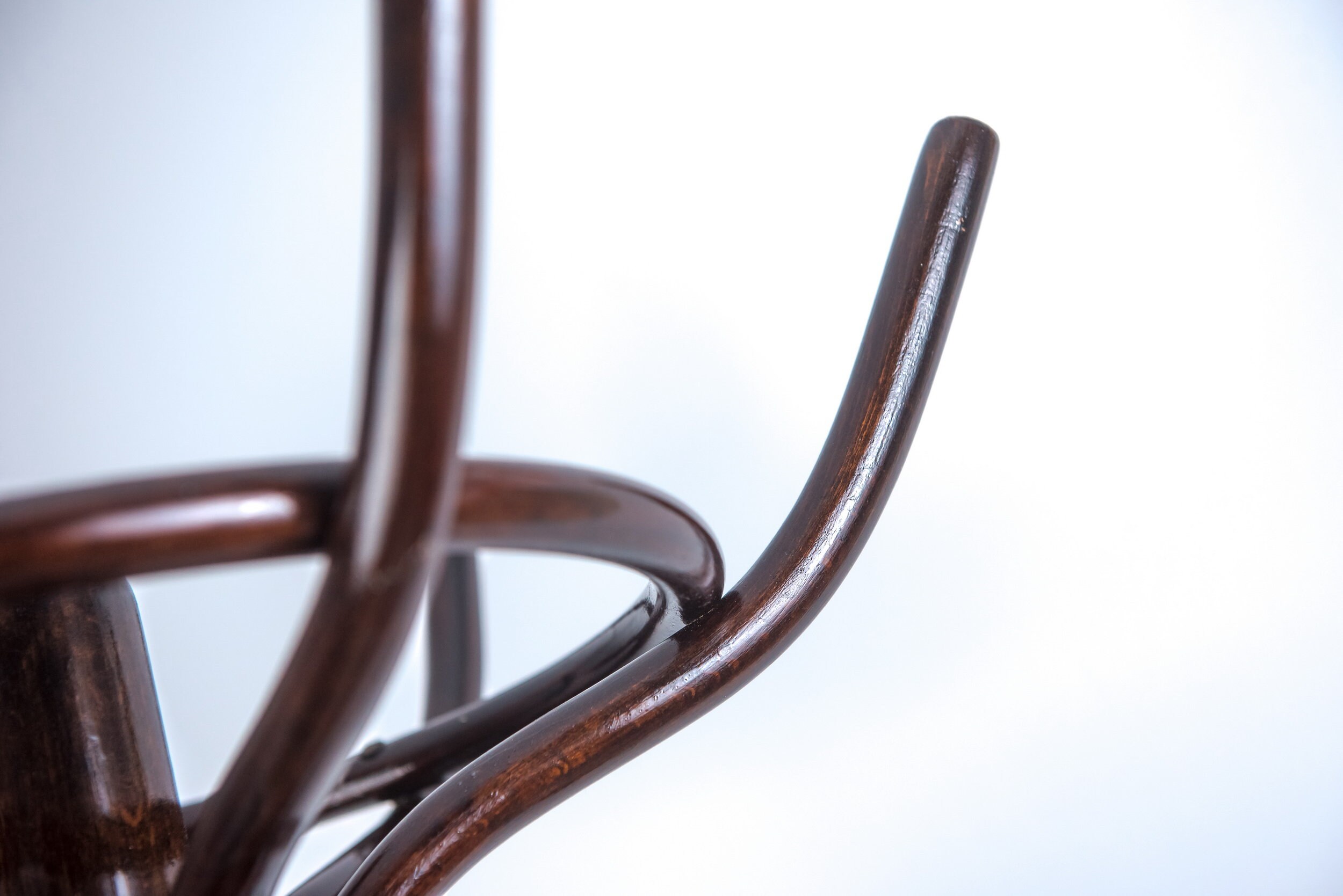 Antique Thonet Coat Rack/ Bentwood Wall Hooks/ Vintage Bent Wood Coat ...