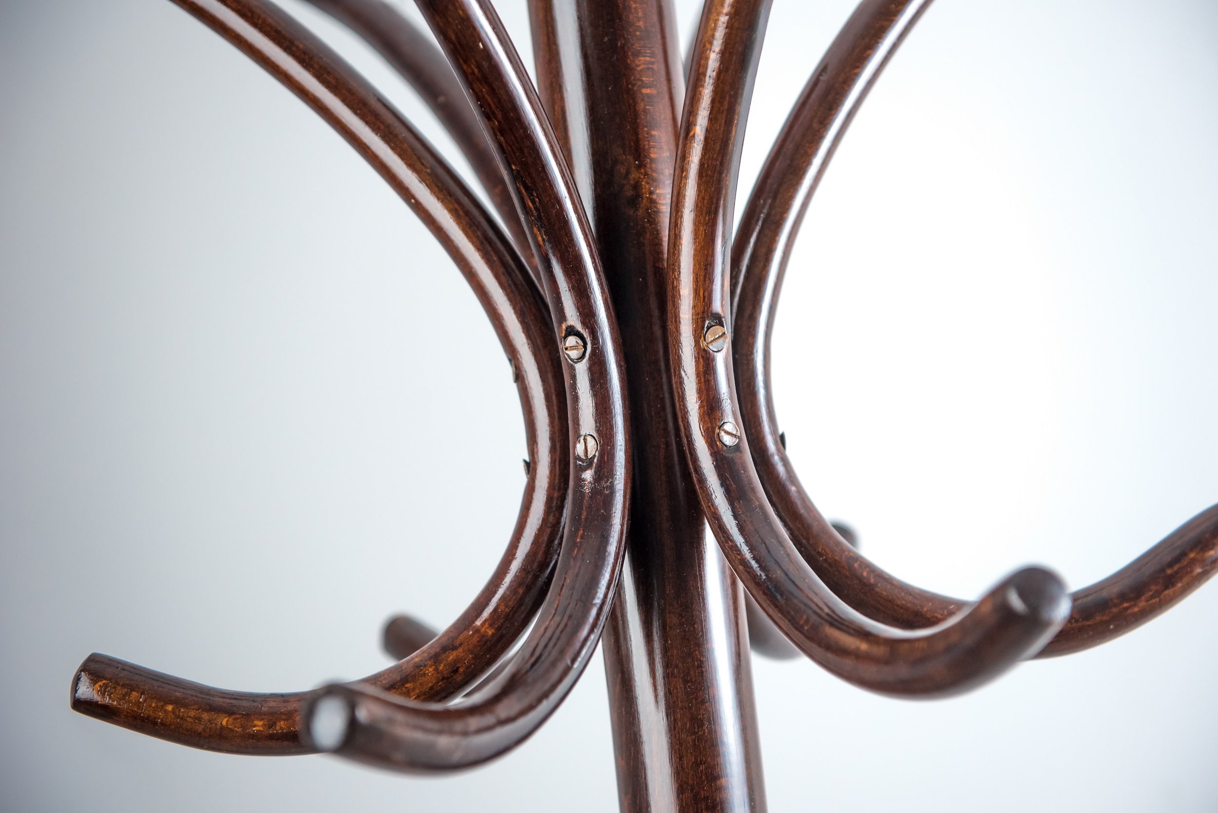 Vintage Bent Wood Coat Rack/ Antique Thonet Coat Rack/ Standing Coat ...