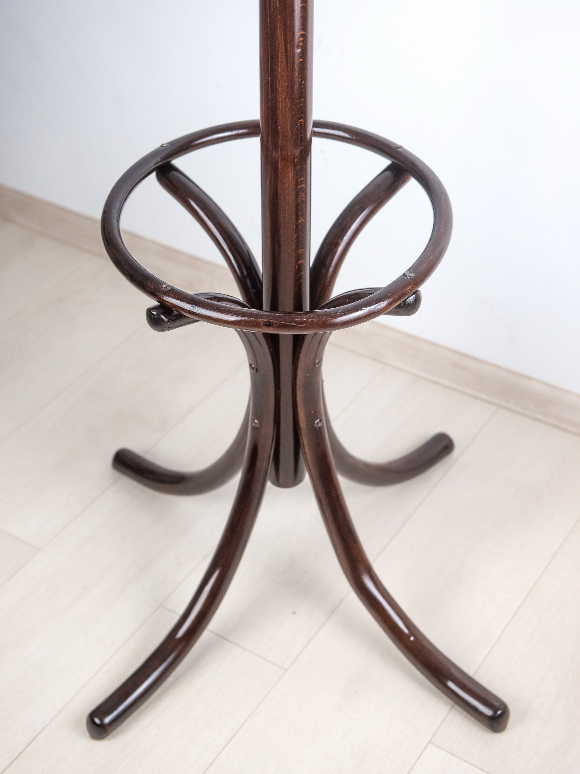 Antique Thonet Coat Rack/ Bentwood Wall Hooks/ Vintage Bent Wood Coat ...
