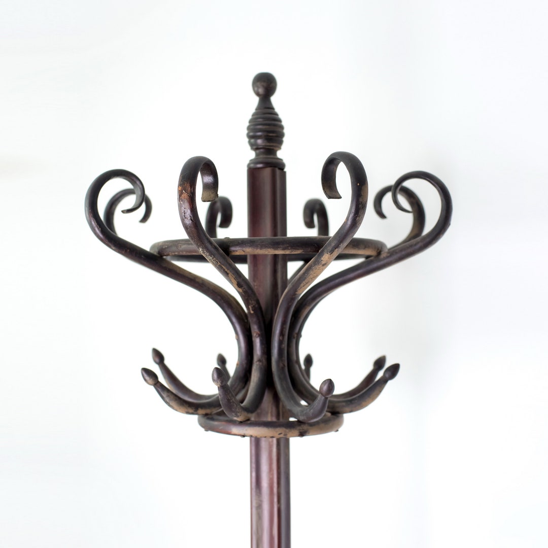 Thonet Coat Rack/ Standing Coat Rack Vintage/ Bentwood Wall Coat Rack ...
